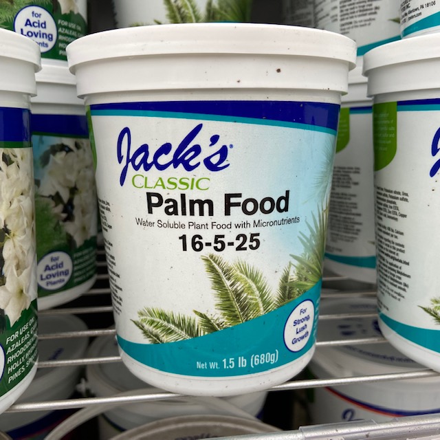Jack's Palm Food 16-5-25 - Klein's Floral & Greenhouses